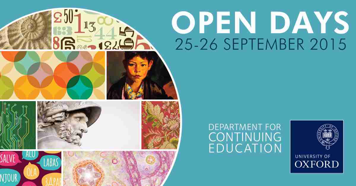 2015 Open Day | Oxford Lifelong Learning, University of Oxford